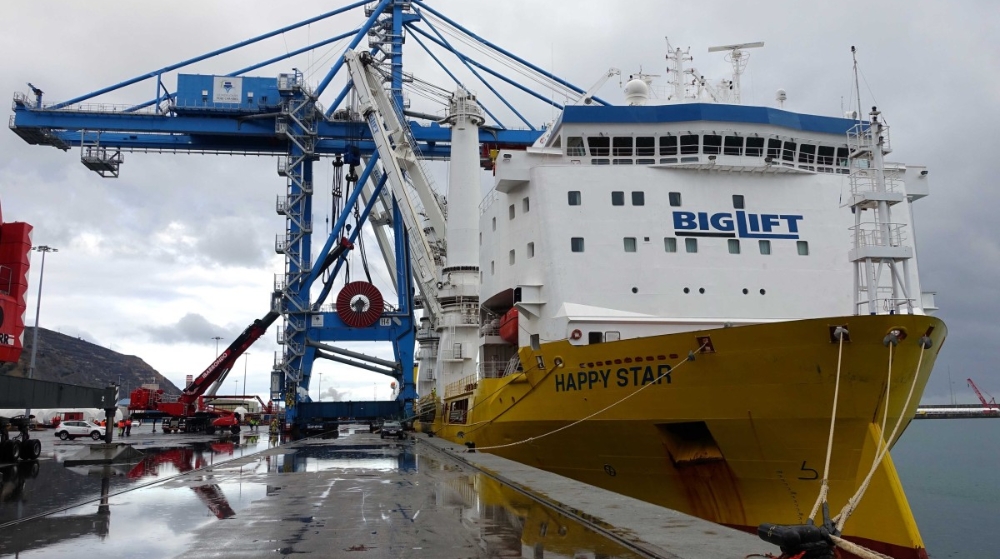 Altius gestiona en Bilbao el embarque hacia el Caribe de la última grúa ...