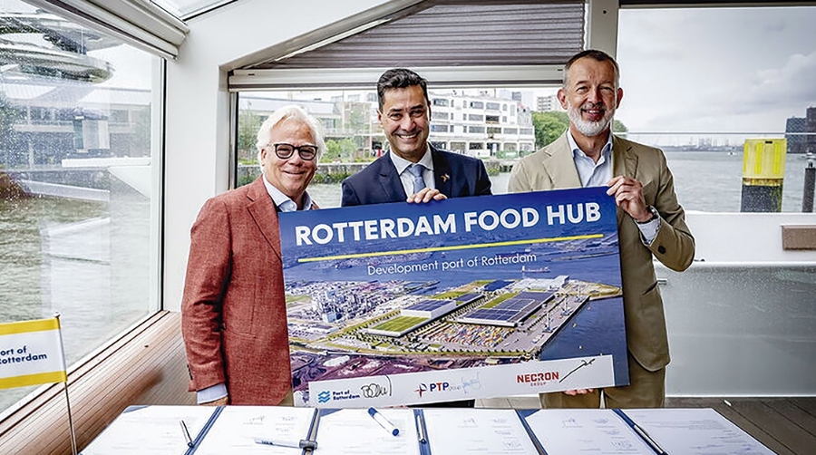 La AP de Róterdam, Necron y PTP ampliarán el Róterdam Food Hub