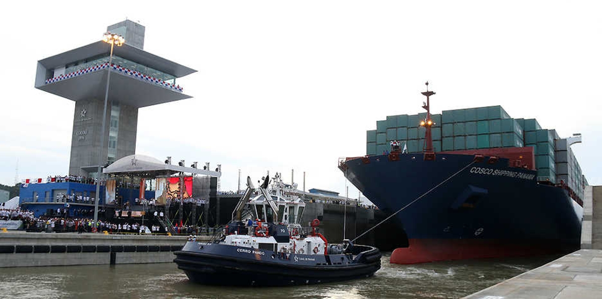 El “Cosco Shipping Panama” estrena el nuevo Canal