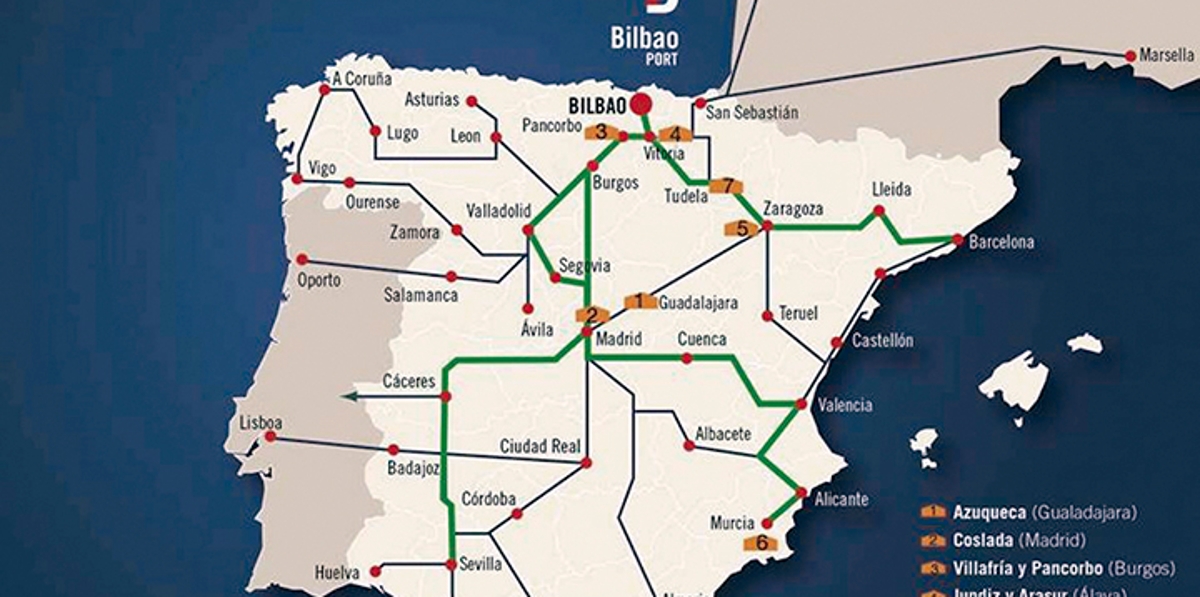 El Puerto de Bilbao mejorará la conexión con sus puertos secos con el ...