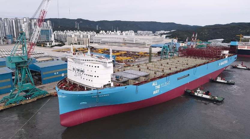 Maersk bautiza como “Ane Maersk” a su primer “gigante” propulsado por ...